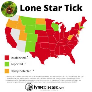 LYME SCI: "Super-fast" lone star ticks are showing up in new places